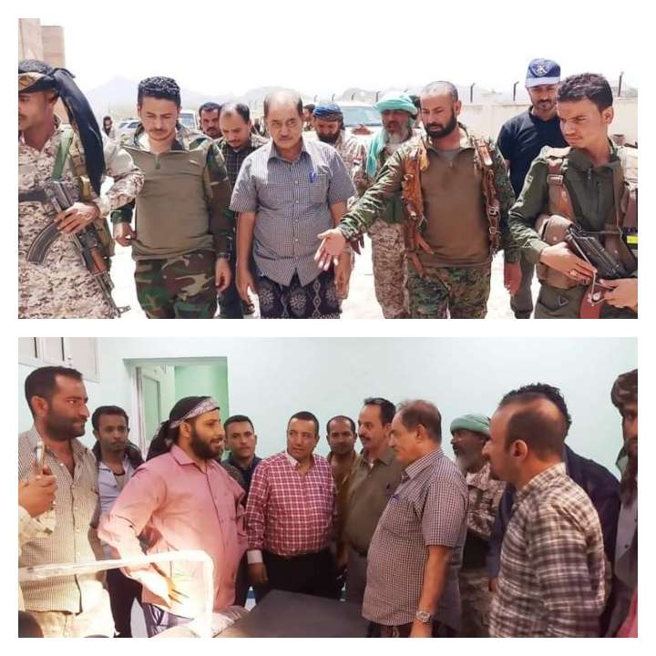 محافظ الضالع يتفقد قوات الحزام الأمني ويزور المستشفى الميداني الضالع نت