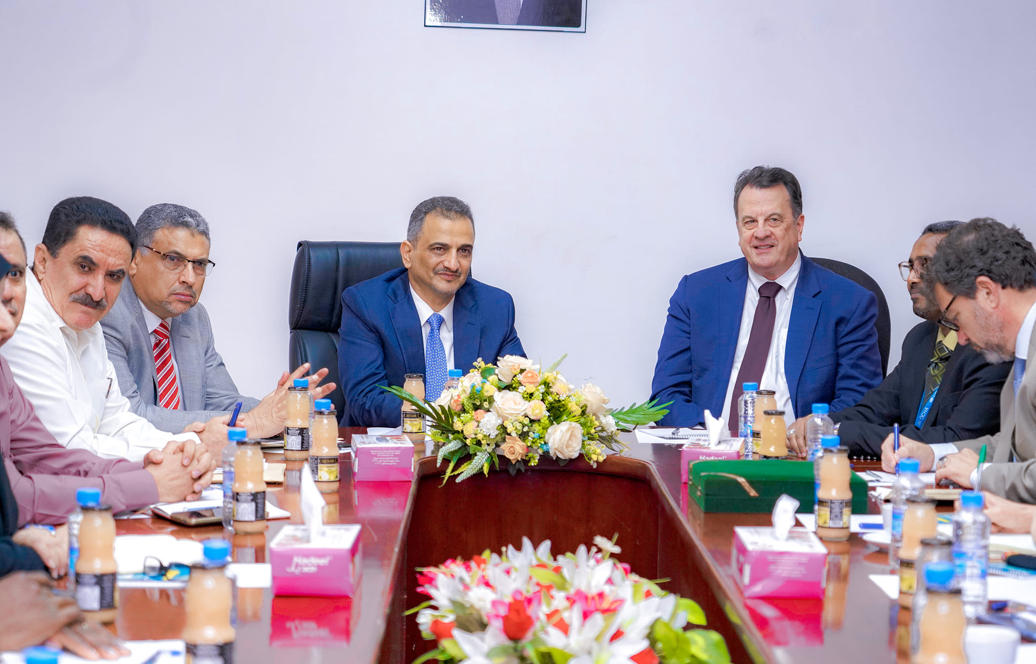 لملس يلتقي المنسق المقيم للأمم المتحدة منسق الشؤون الإنسانية الضالع نت